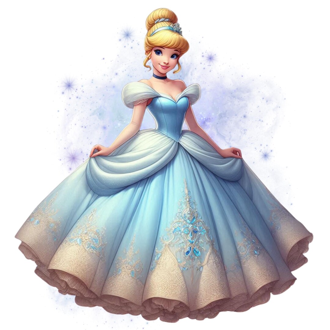 Cinderella Png, Watercolor Design, Clipart, Transparent Background ...