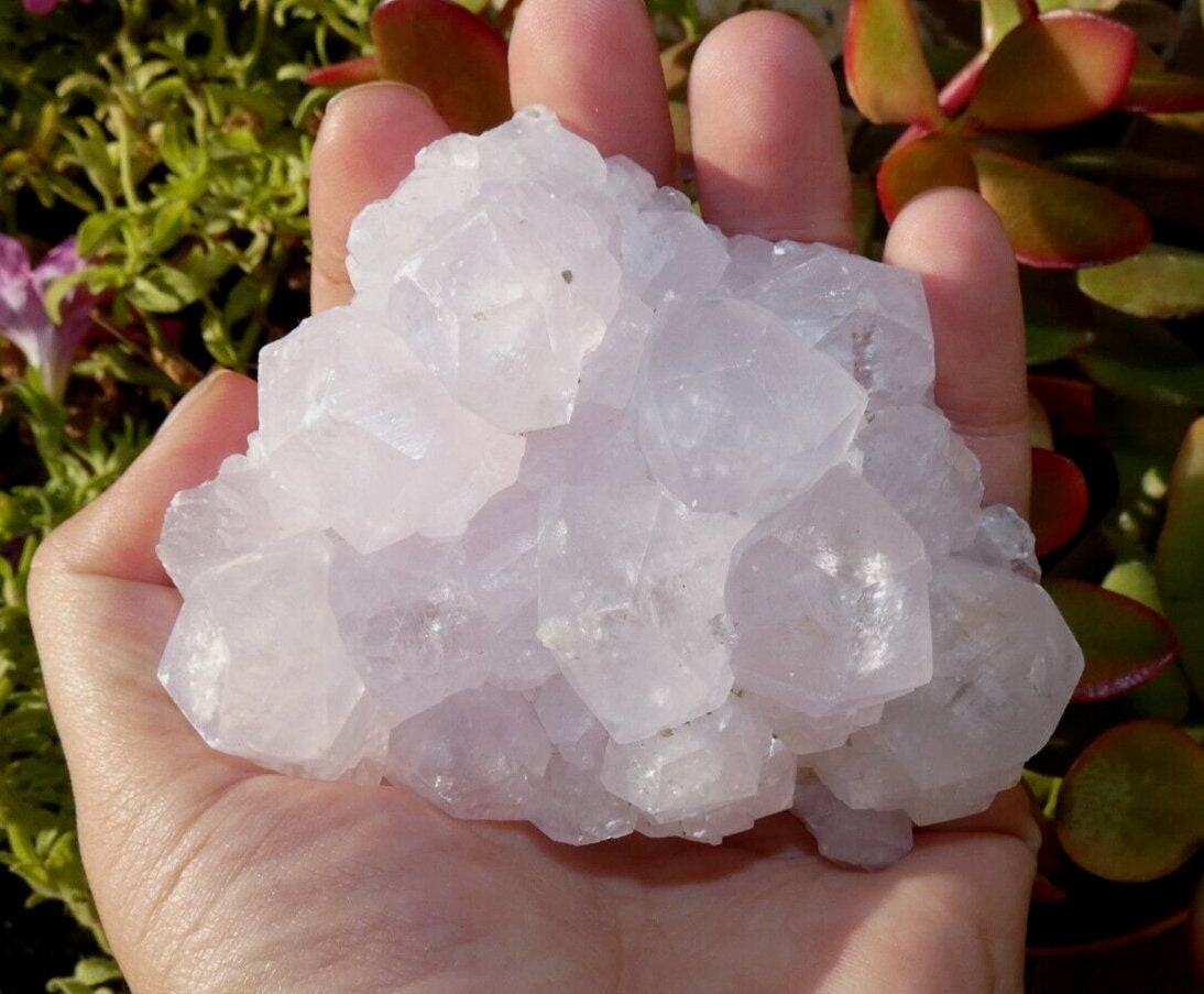Rare Pink Calcite Crystals Cavnic Romania 9x7x4.5cm Minerals Stone ...