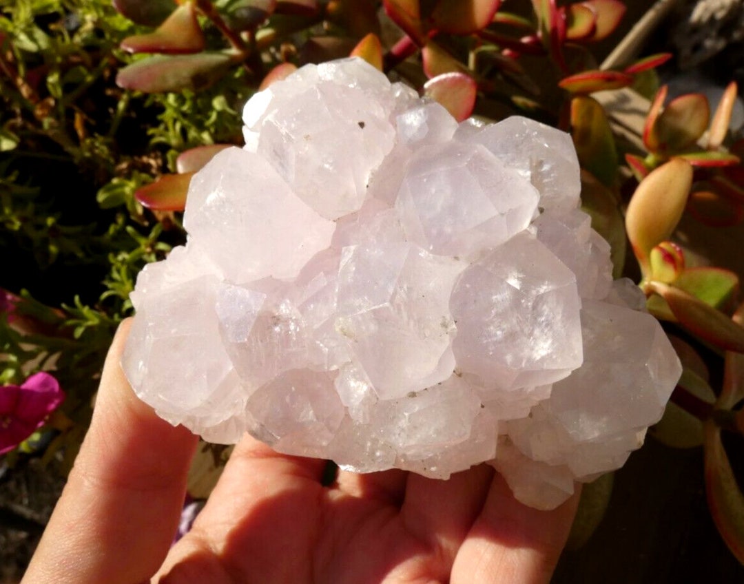 Rare Pink Calcite Crystals Cavnic Romania 9x7x4.5cm Minerals Stone ...