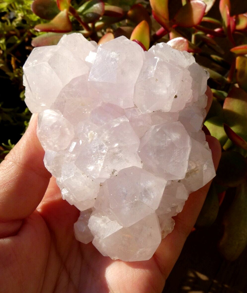 Rare Pink Calcite Crystals Cavnic Romania 9x7x4.5cm Minerals Stone ...
