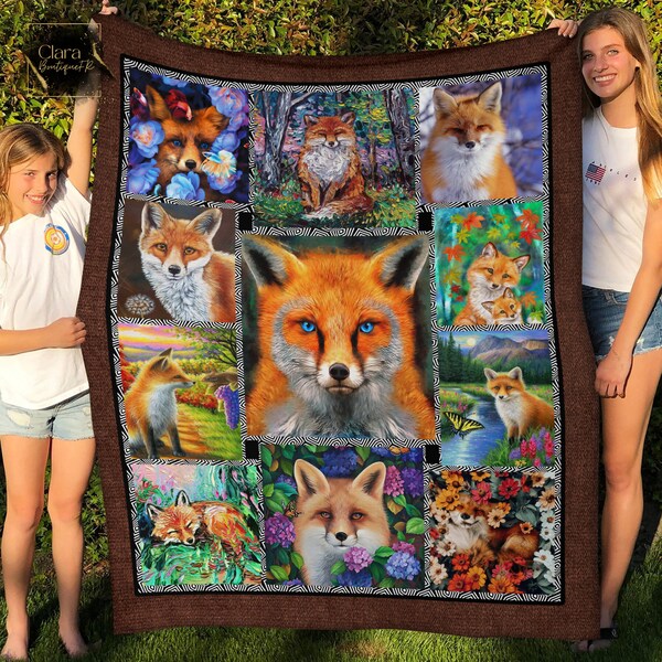Fox Blanket - Etsy