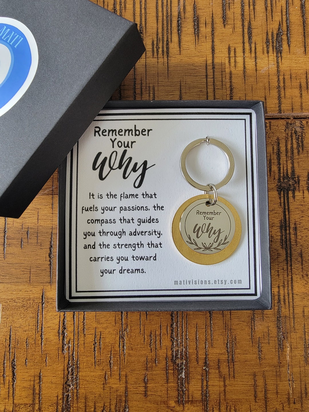 Remember Your Why Keychain: Stainless Steel Brass Charm - Etsy