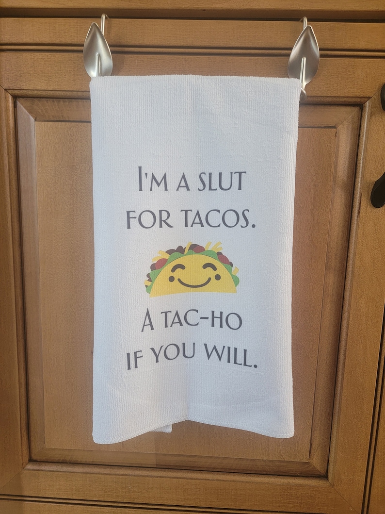 Funny Middle Finger Dish Towel: Sarcastic Kitchen Decor - Etsy