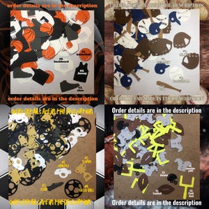 120pc Sports Themed Confetti Table Scatter - Etsy