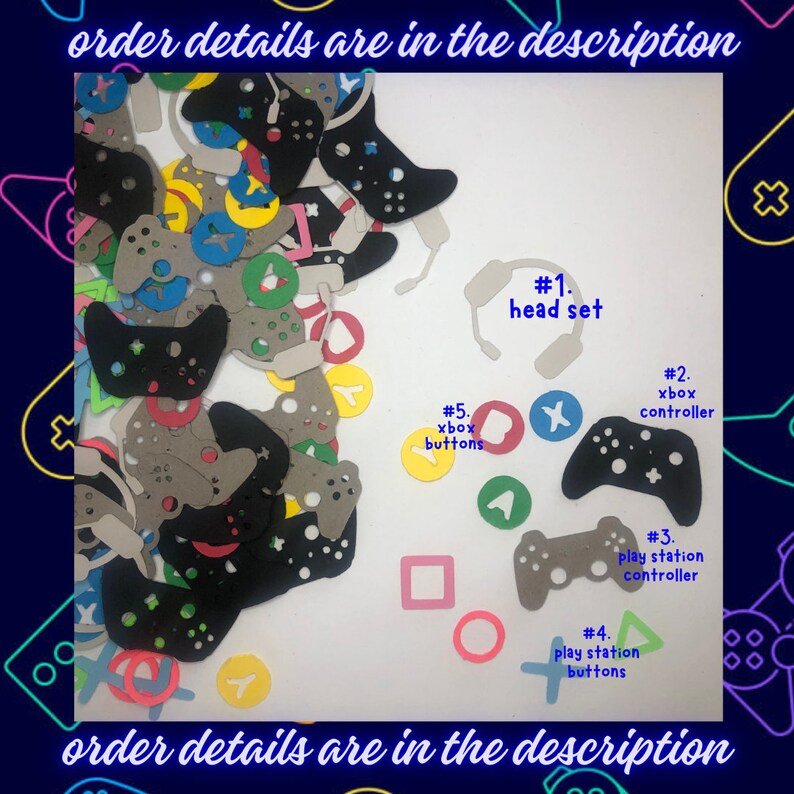 120pc Gamer Confetti Table Confetti - Etsy