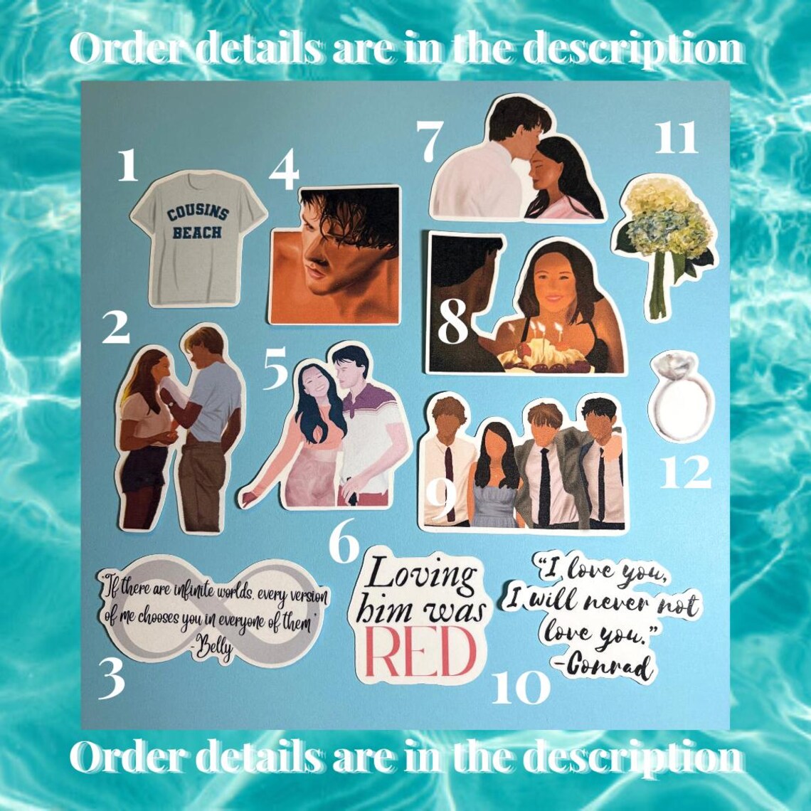 TSITP Themed Sticker Pack - Etsy