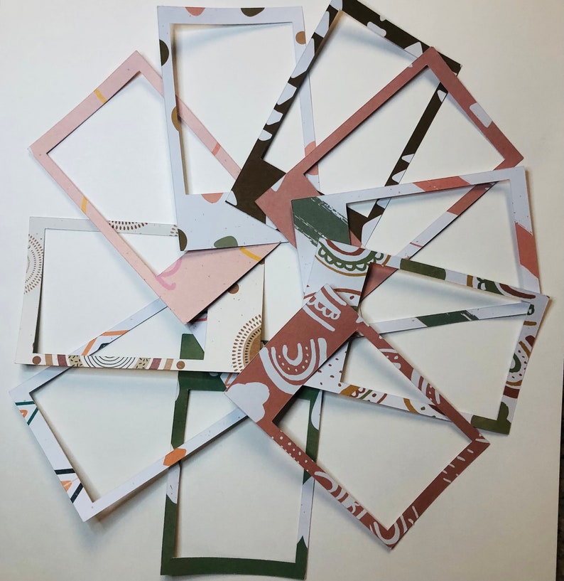 10pc Boho Pattern Polaroid Frame Cut Outs - Etsy