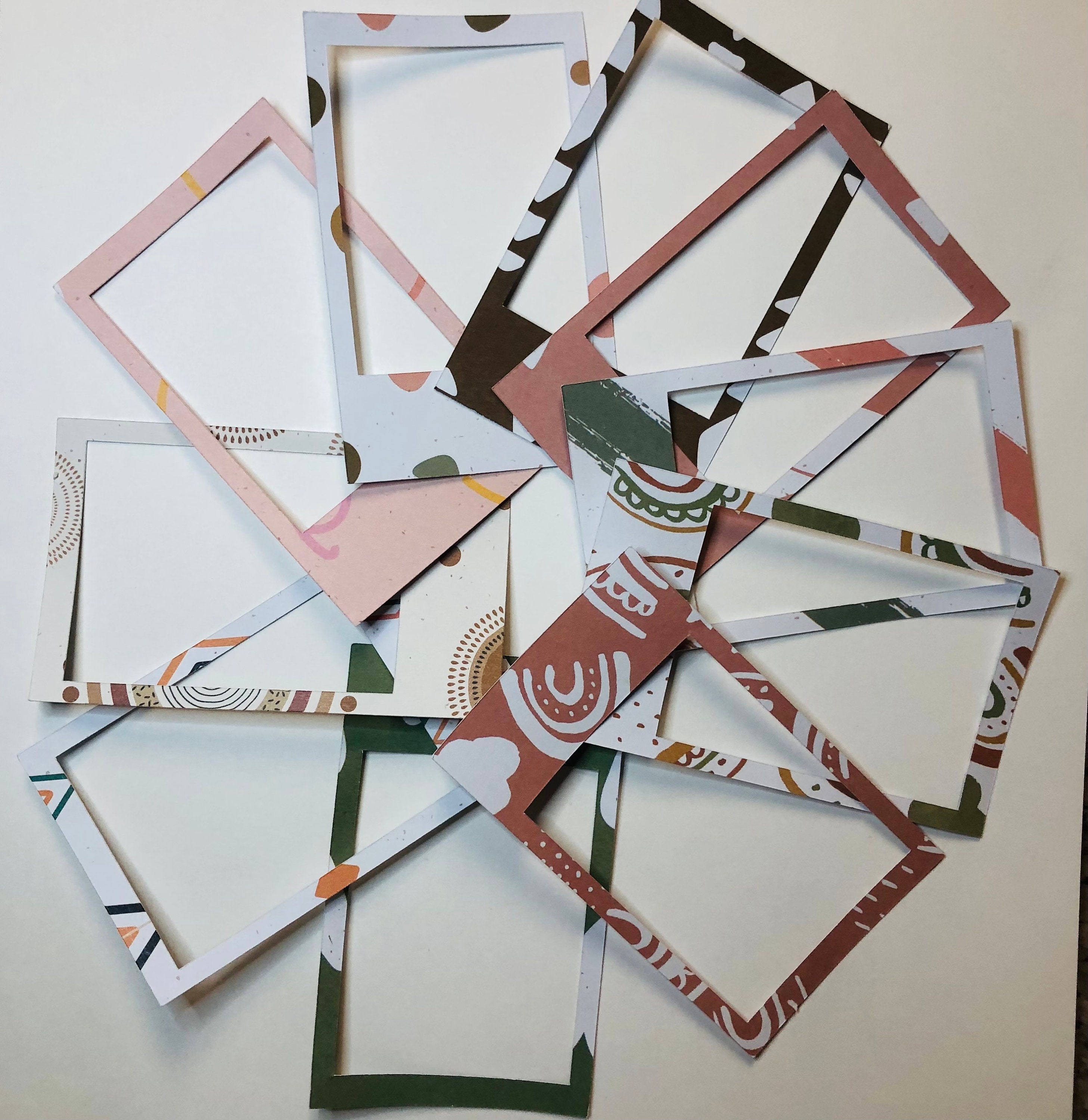 10pc Boho Pattern Polaroid Frame Cut Outs - Etsy