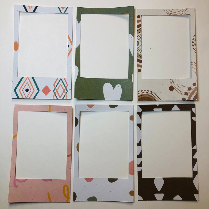 10pc Boho Pattern Polaroid Frame Cut Outs - Etsy