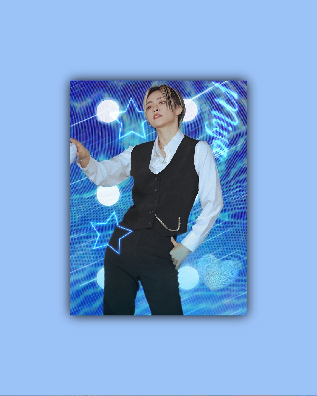 Blue Aesthetic Miya (GWSN) Poster - Etsy