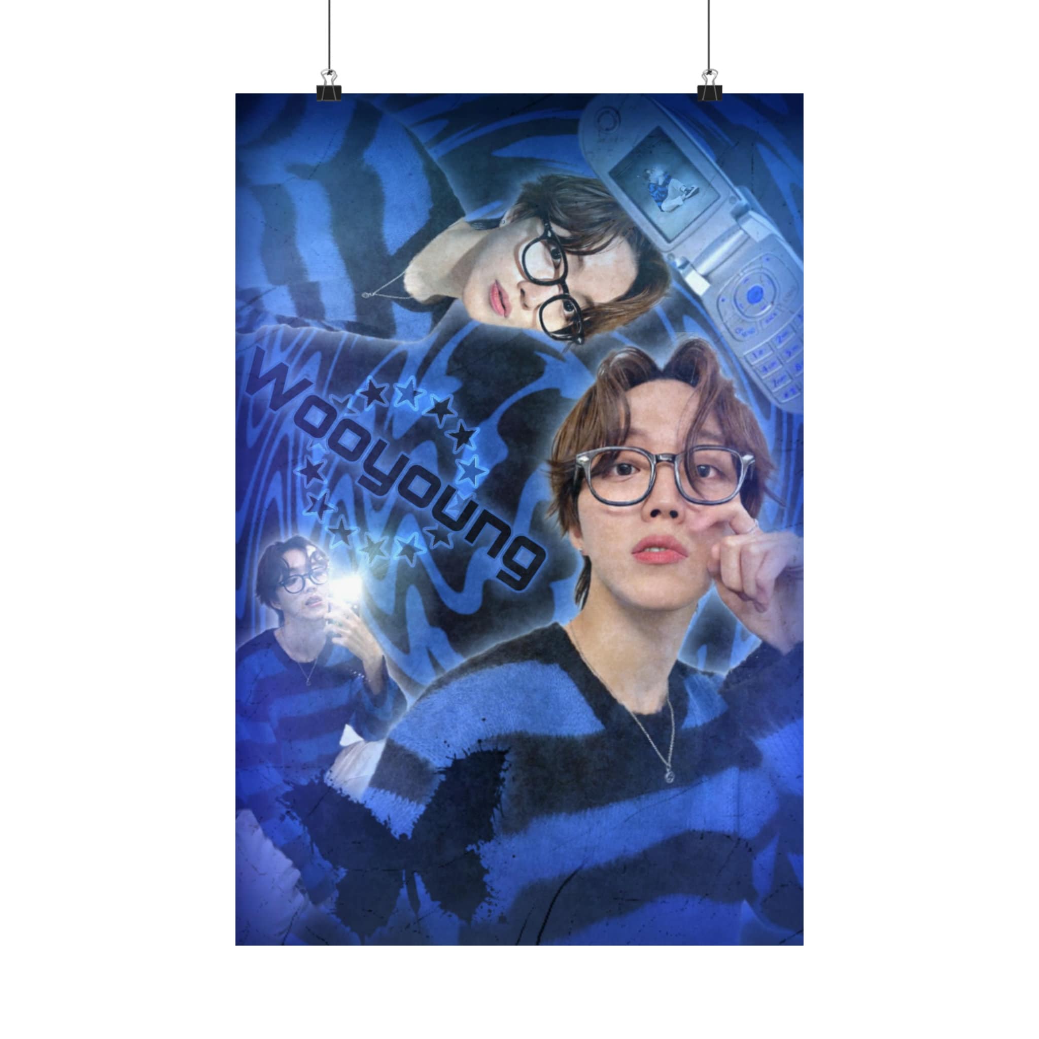 Blue Y2K Wooyoung aimers Poster - Etsy