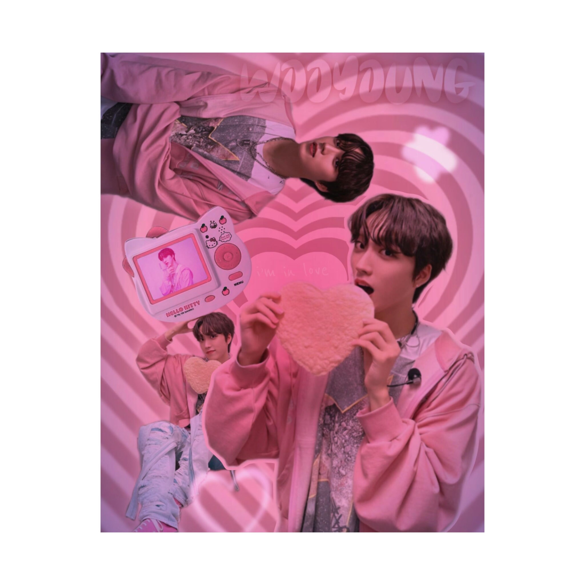 Cute Pink Wooyoung aimers Poster - Etsy