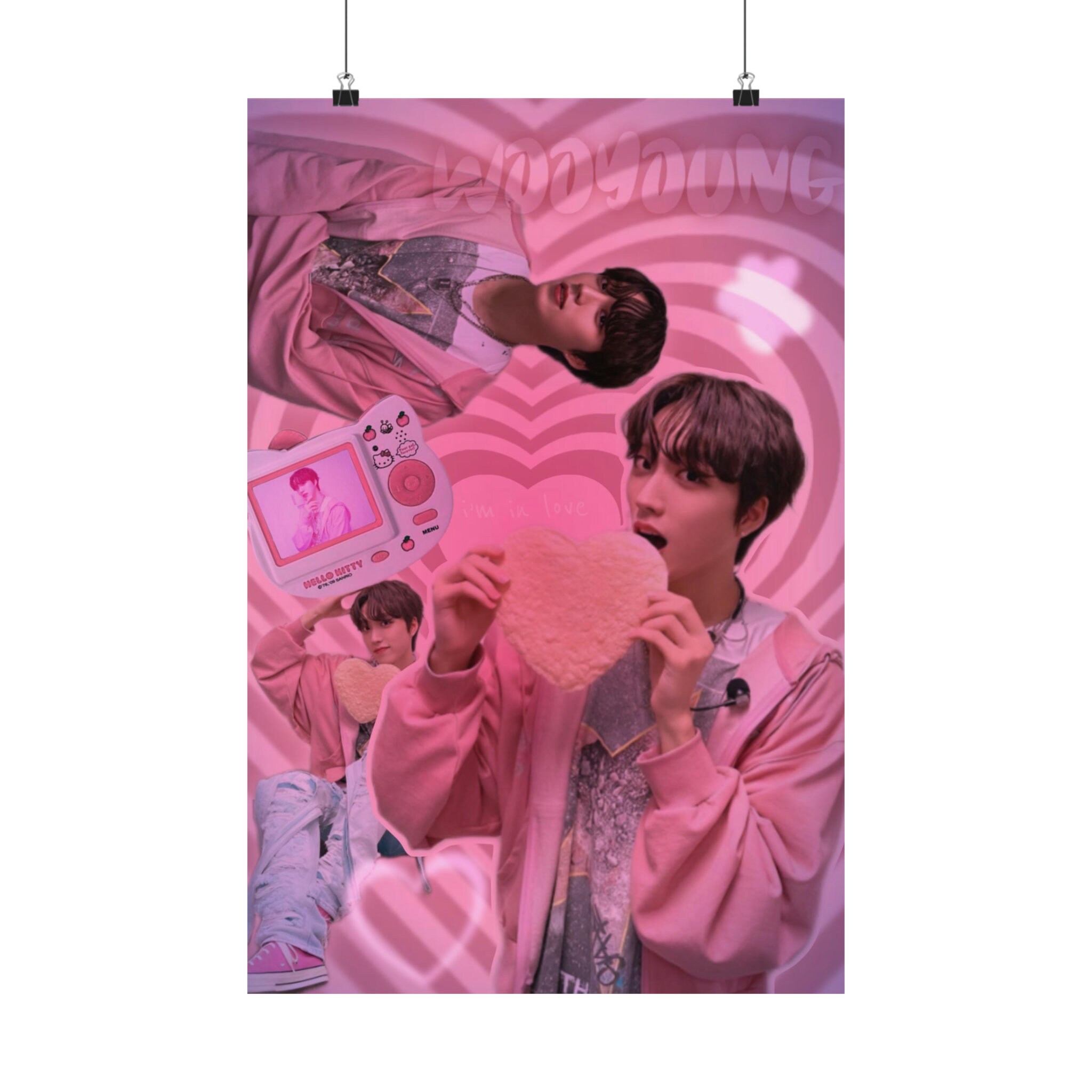 Cute Pink Wooyoung aimers Poster - Etsy