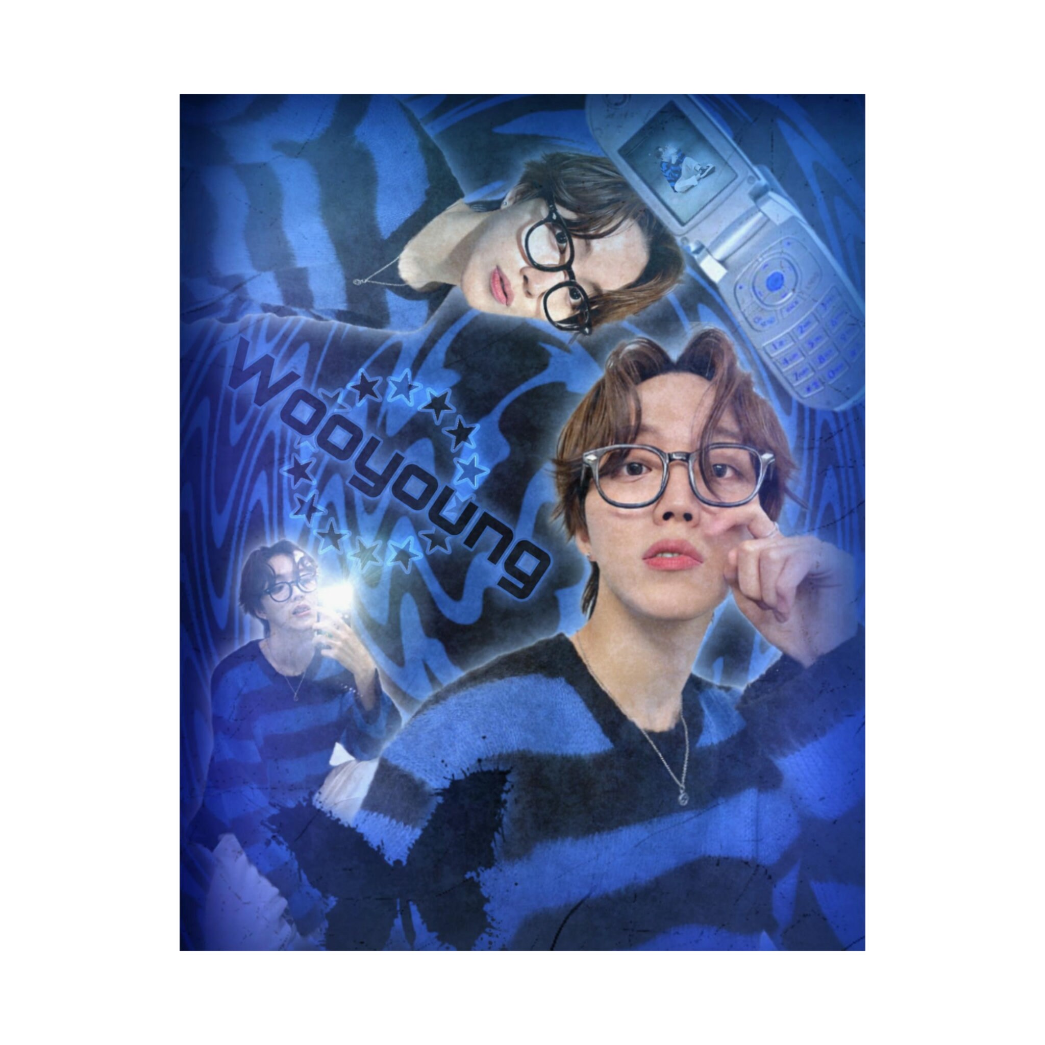 Blue Y2K Wooyoung (aimers) Poster - Etsy