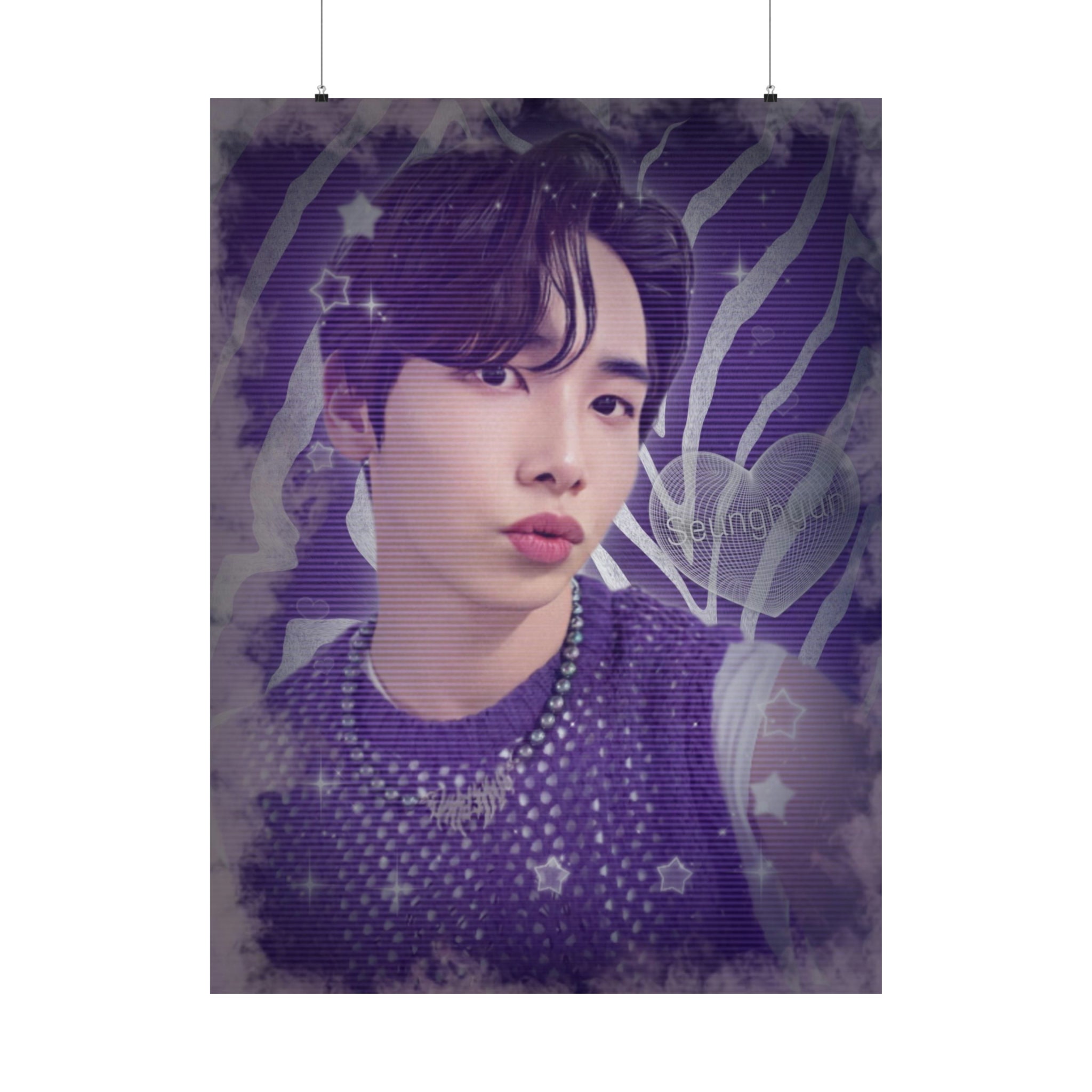 Purple Aesthetic Seunghyun aimers Poster - Etsy