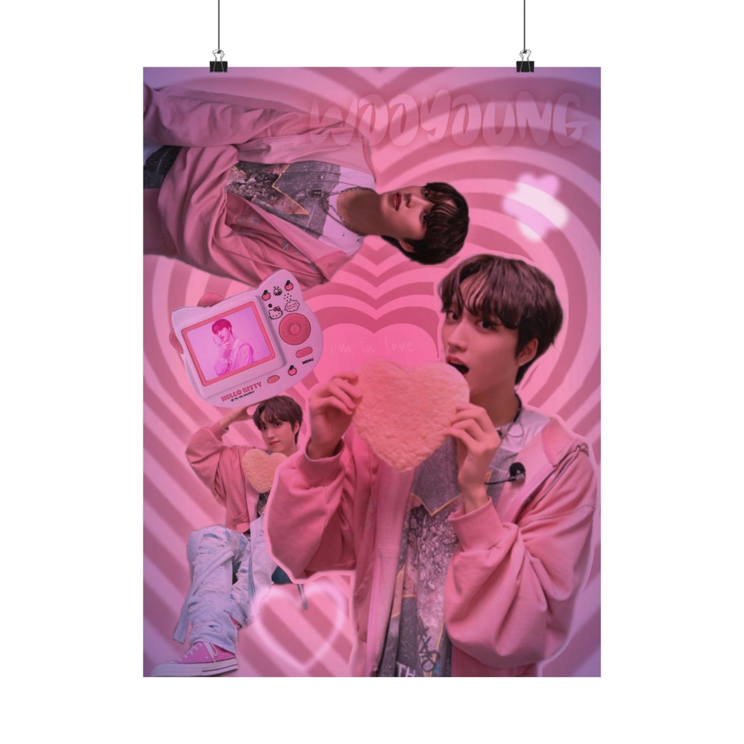 Cute Pink Wooyoung aimers Poster - Etsy