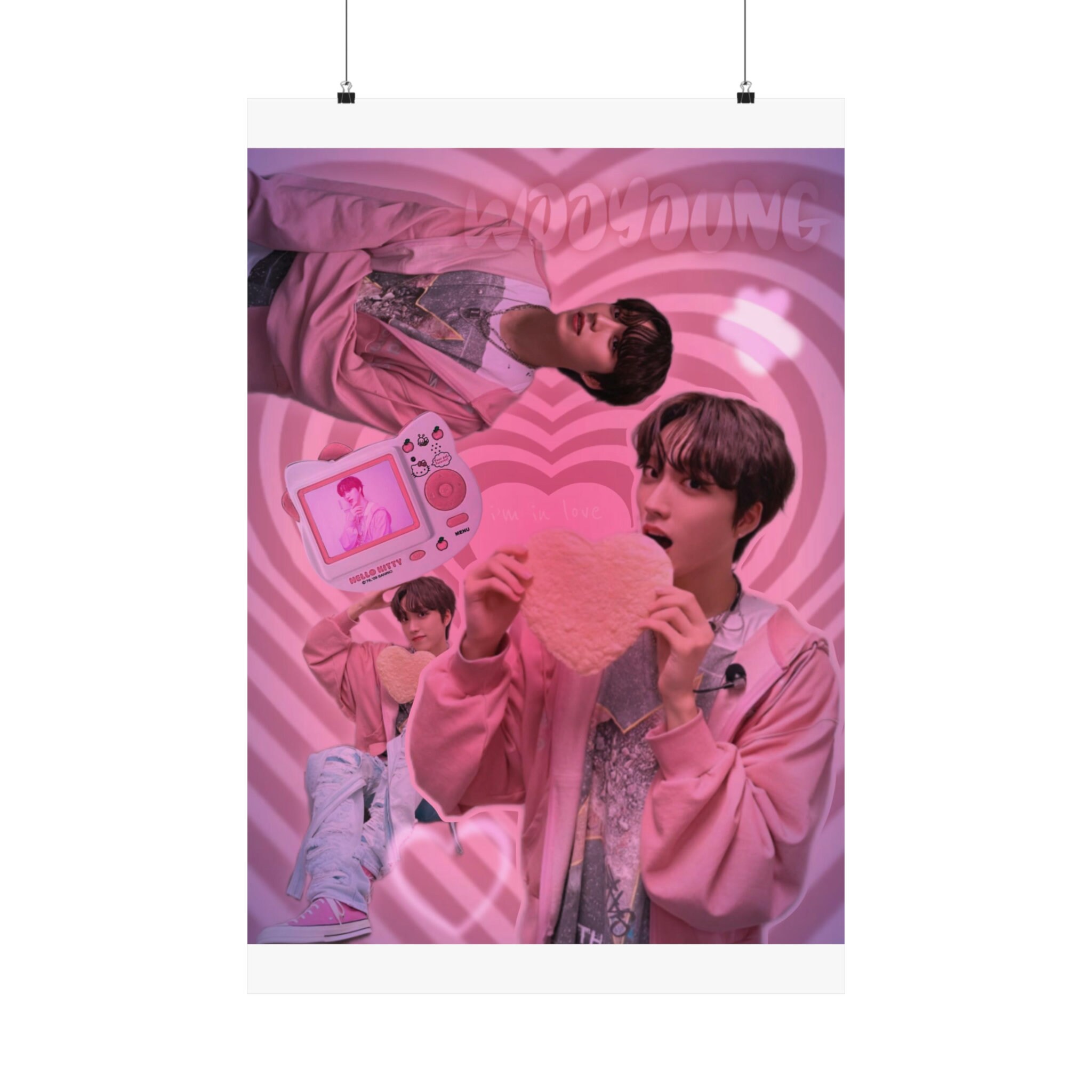 Cute Pink Wooyoung aimers Poster - Etsy