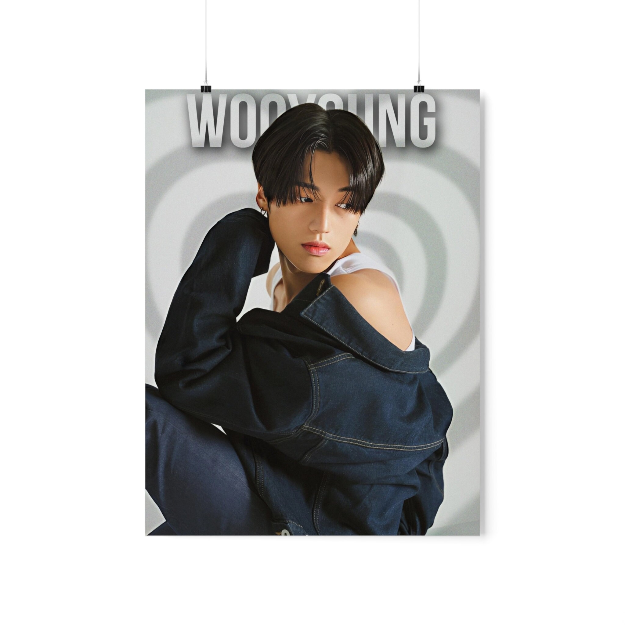 Wooyoung ateez Poster - Etsy