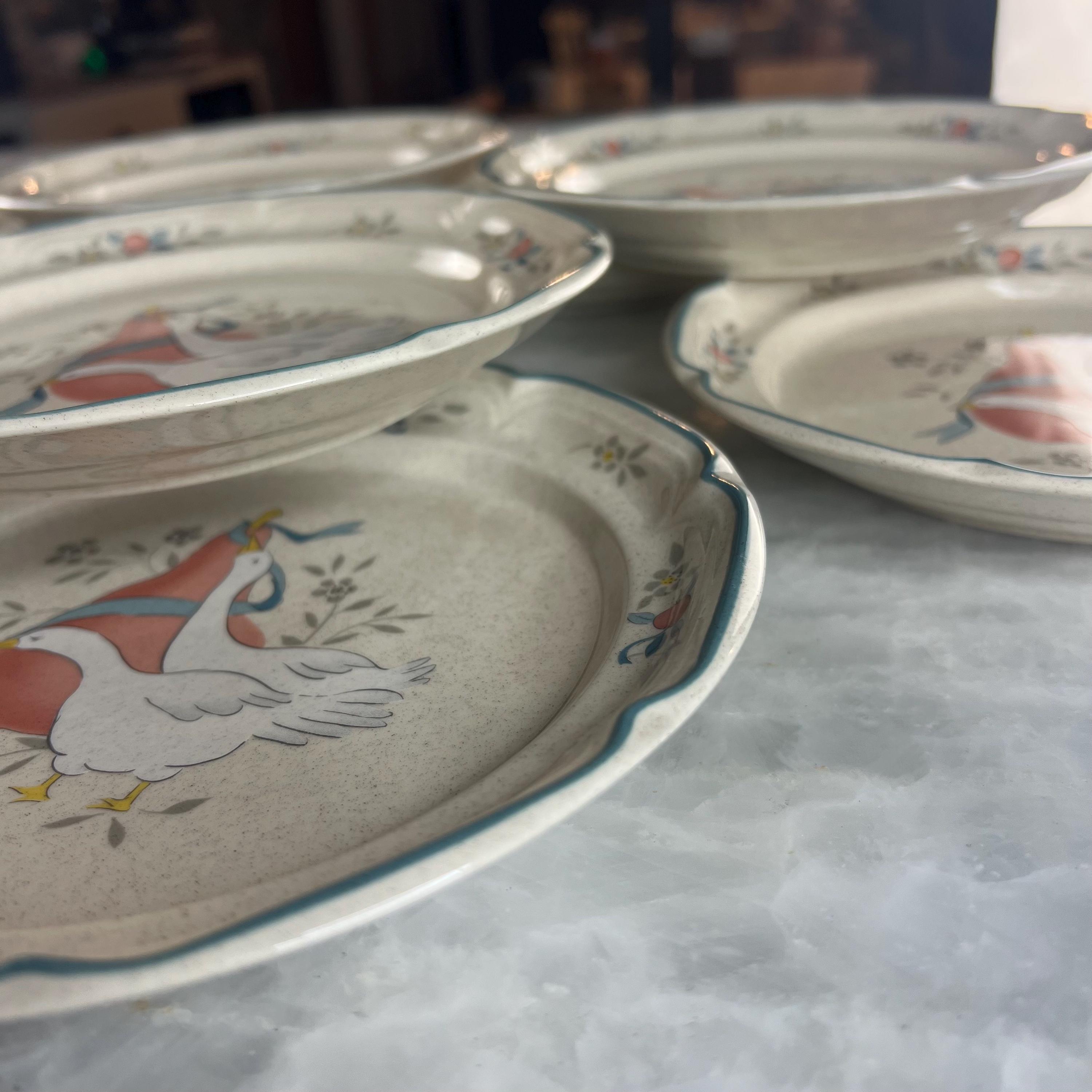 International Marmalade "marmalade Goose" Stoneware Japan Eight Dessert ...