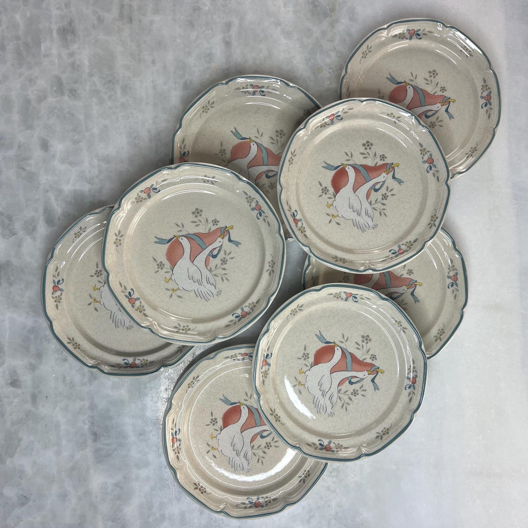 International Marmalade "marmalade Goose" Stoneware Japan Eight Dessert ...