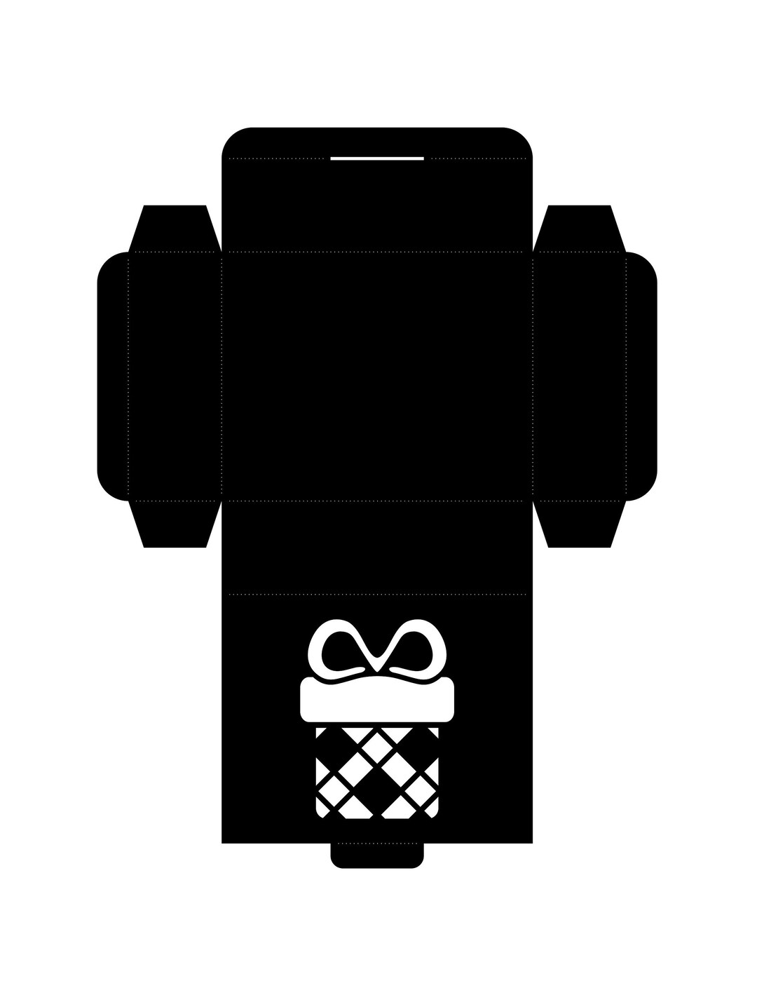 Gift Packaging Box Svg File - Etsy