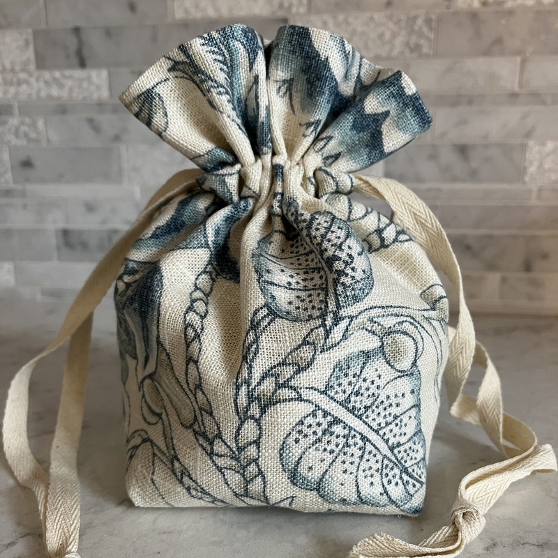 Linen Drawstring Bag - Etsy