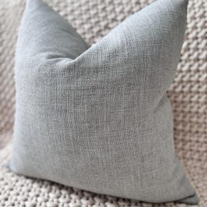 Slate Gray Linen Pillow Cover - Etsy