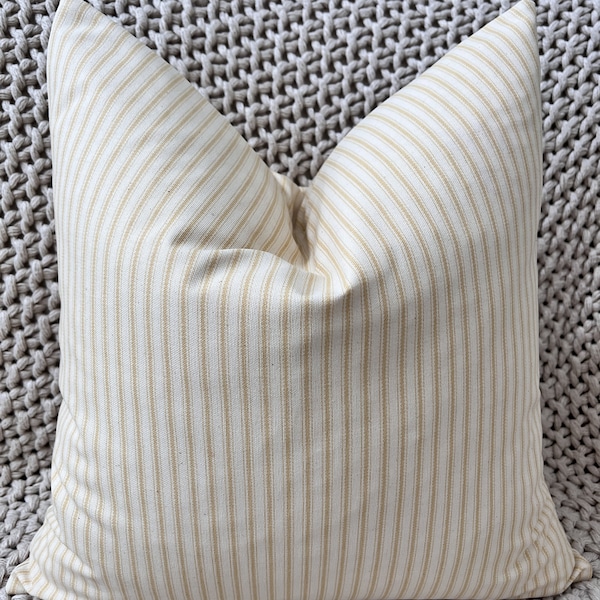 Yellow Ticking - Etsy