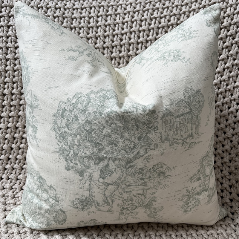 Toile Pillow Cover - Etsy