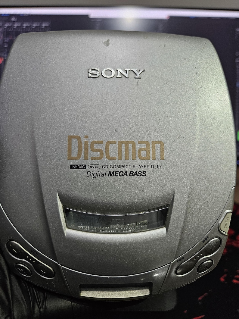 Vintage Sony Discman D-191, Portable CD Player - Etsy