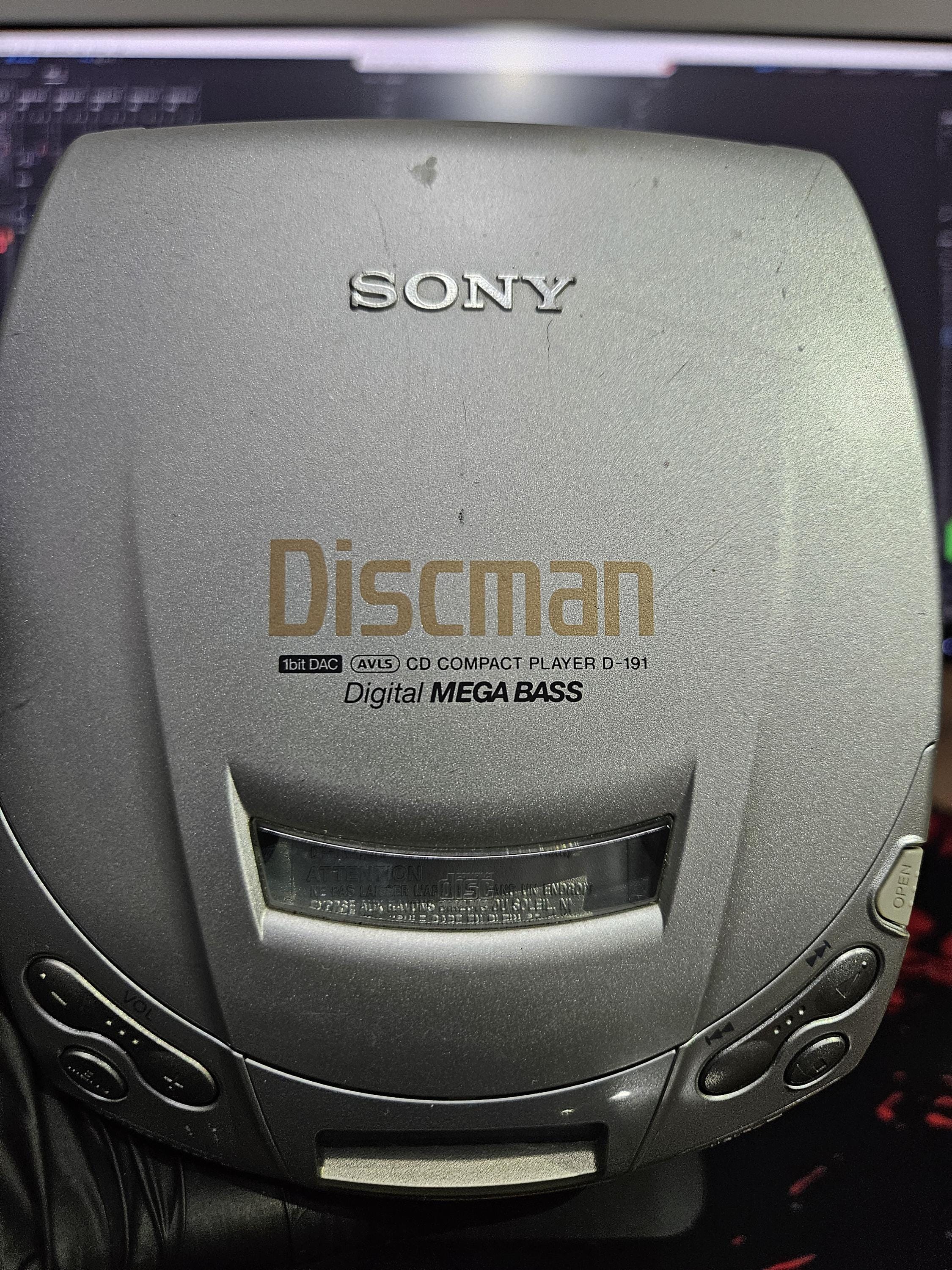 Vintage Sony Discman D-191, Portable CD Player - Etsy