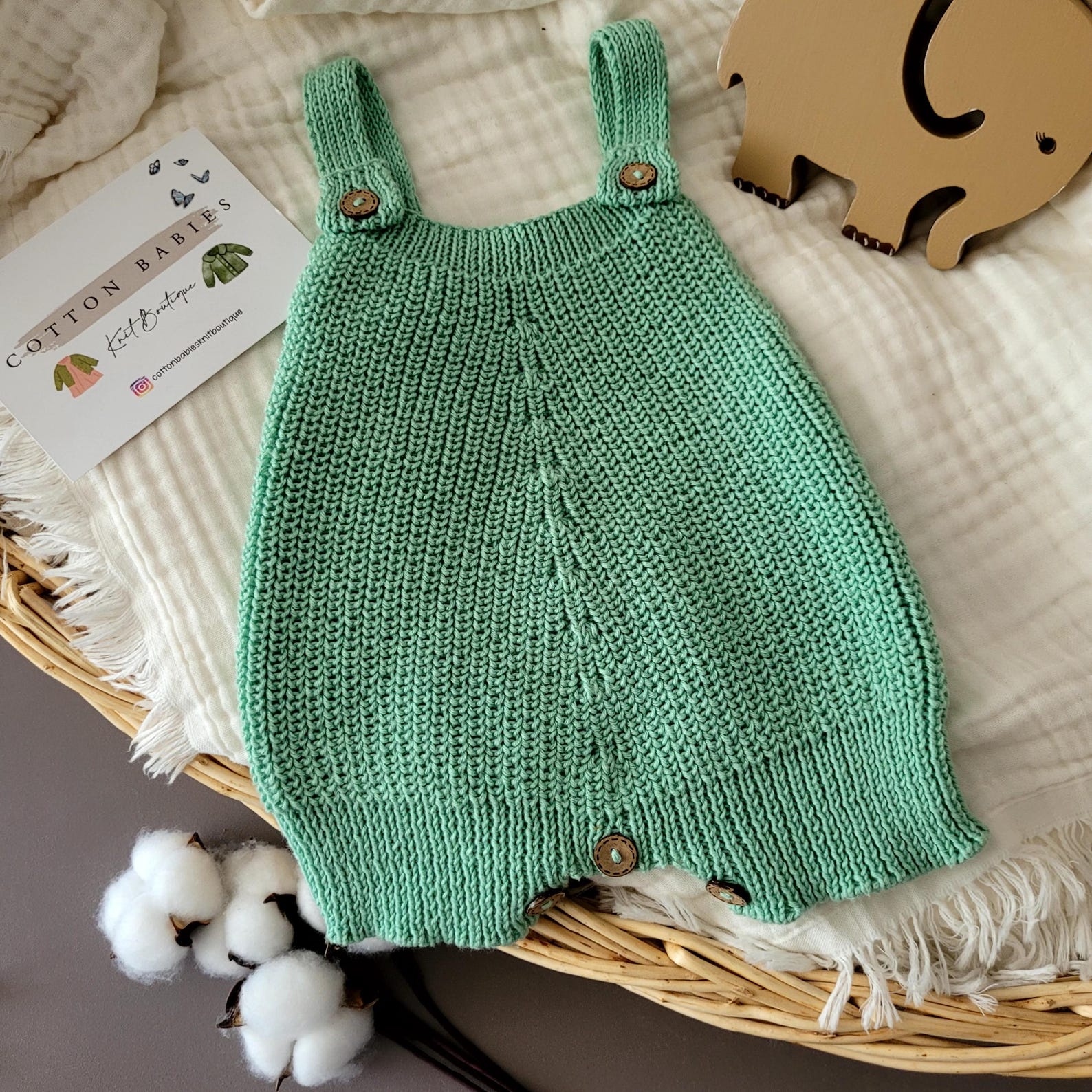 Handmade Knit Baby Romper, Soft Cotton Jumpsuit, Baby Shower Gift - Etsy