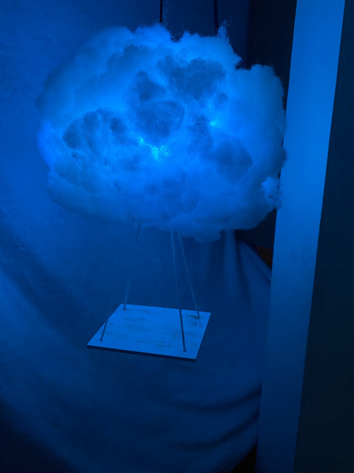 Floating Cloud Lamp With Floating Shelf Led Color Changing Cloud - Etsy