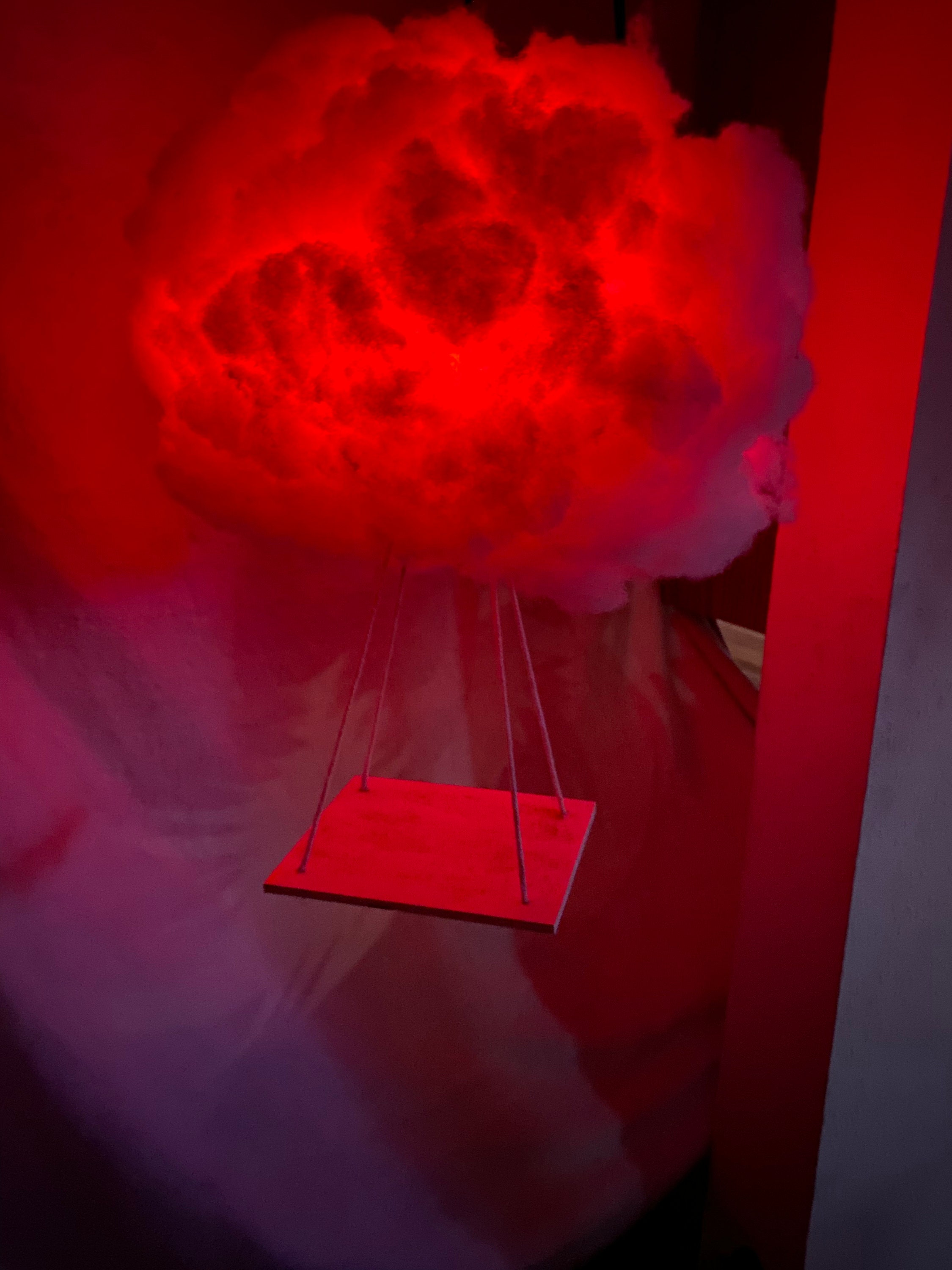 Floating Cloud Lamp With Floating Shelf Led Color Changing Cloud - Etsy