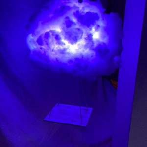 Floating Cloud Lamp With Floating Shelf Led Color Changing Cloud - Etsy