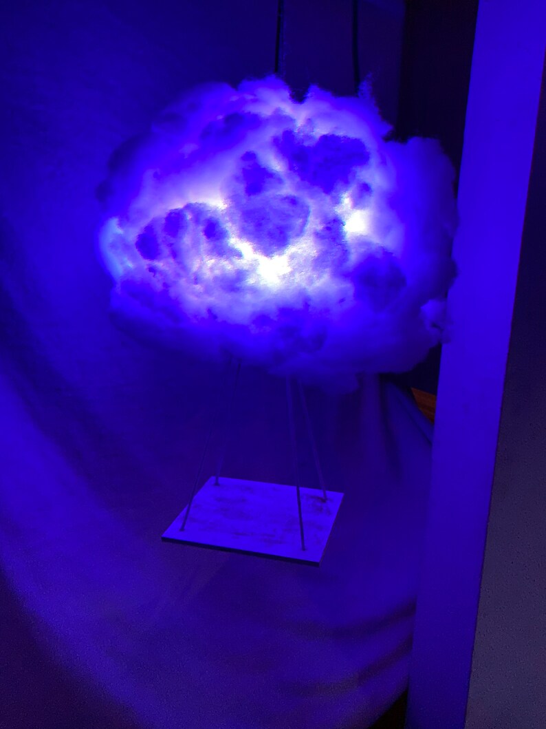 Floating Cloud Lamp With Floating Shelf Led Color Changing Cloud - Etsy