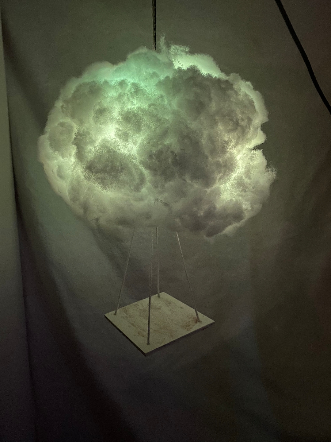 Floating Cloud Lamp With Floating Shelf Led Color Changing Cloud - Etsy