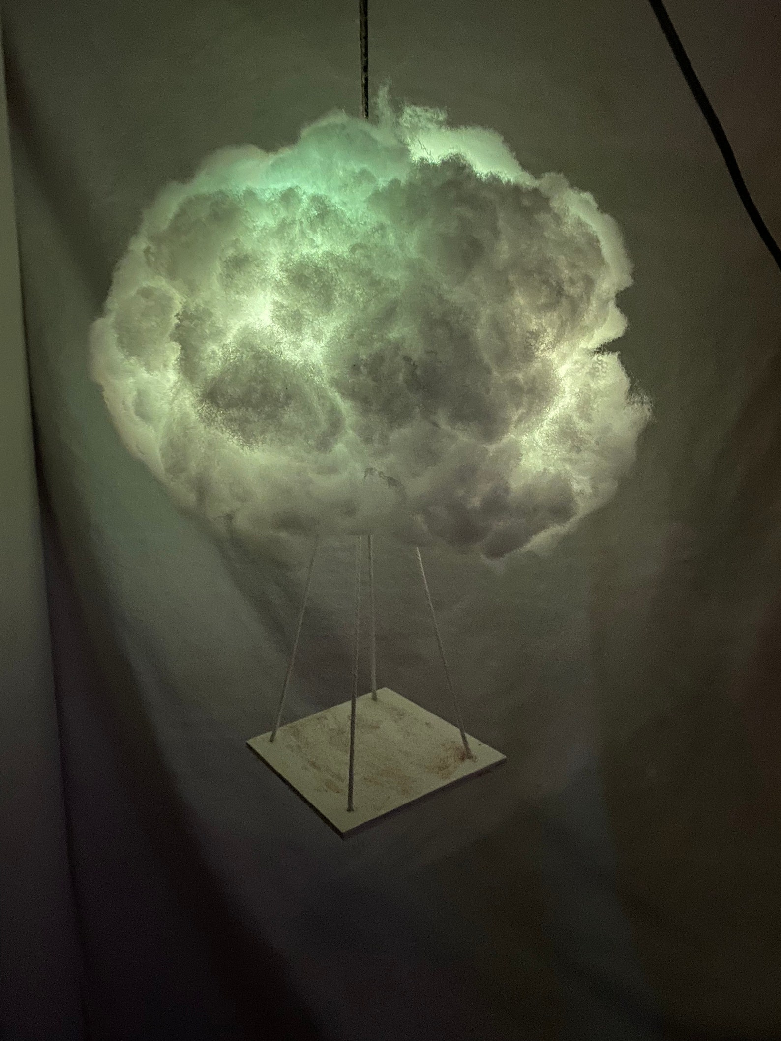 Floating Cloud Lamp With Floating Shelf Led Color Changing Cloud - Etsy