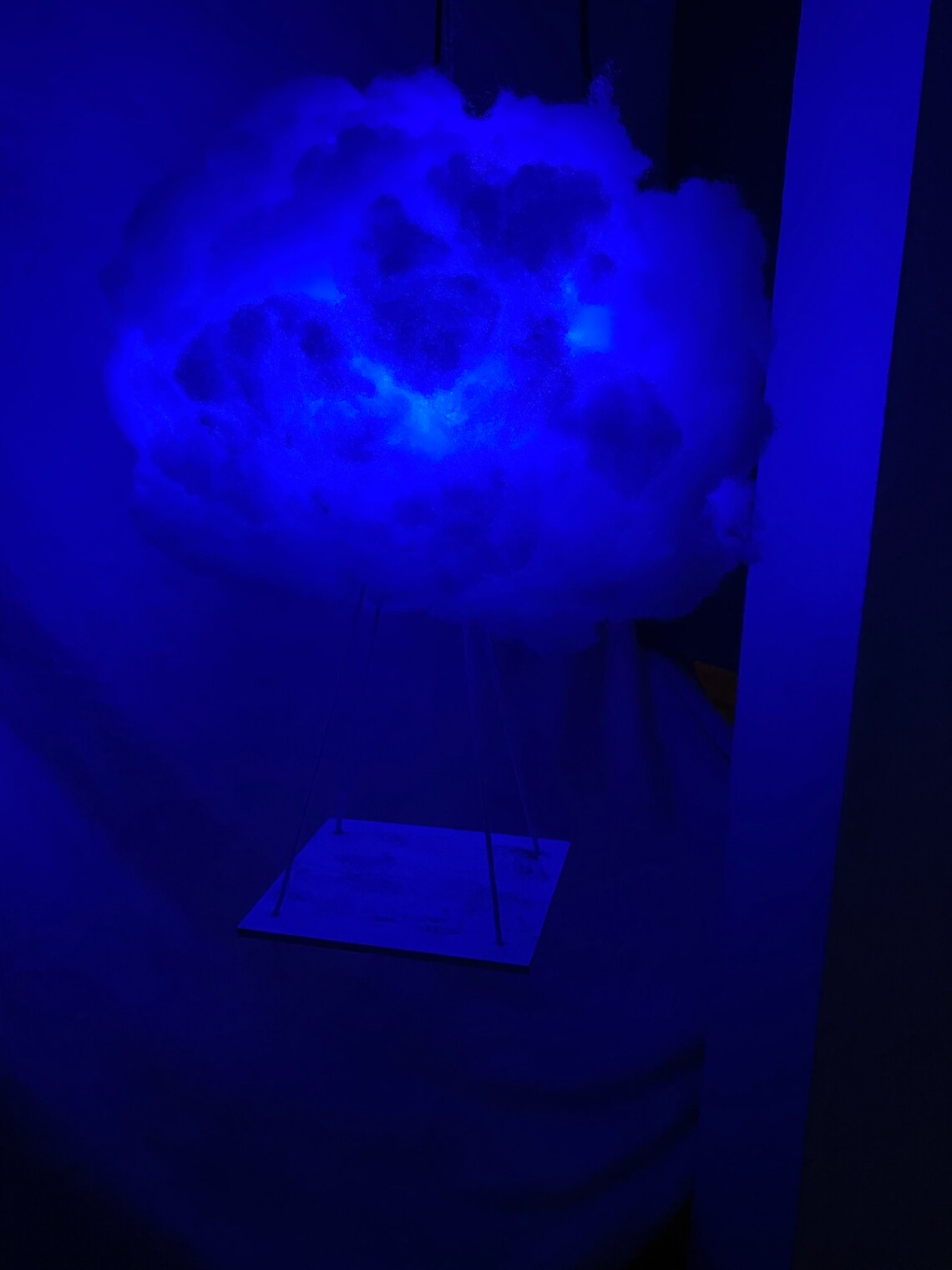 Floating Cloud Lamp With Floating Shelf Led Color Changing Cloud - Etsy