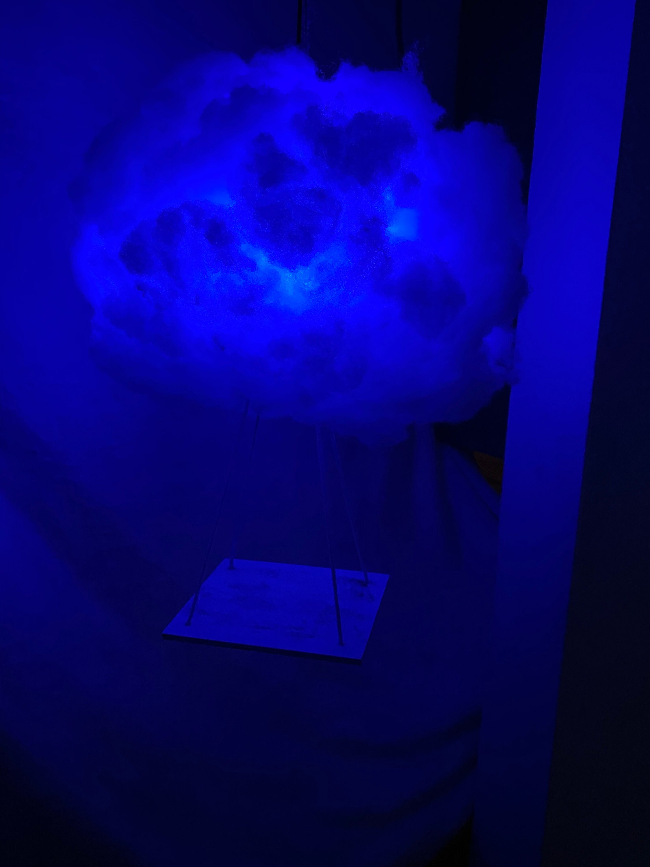 Floating Cloud Lamp With Floating Shelf Led Color Changing Cloud - Etsy