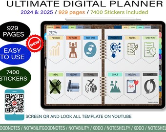 Digital Planner 2024 & 2025 / Goodnotes Planner / Daily and Monthly ...