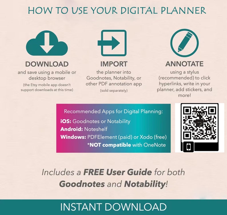 Digital Planner 2024 & 2025 / Goodnotes Planner / Daily and Monthly ...