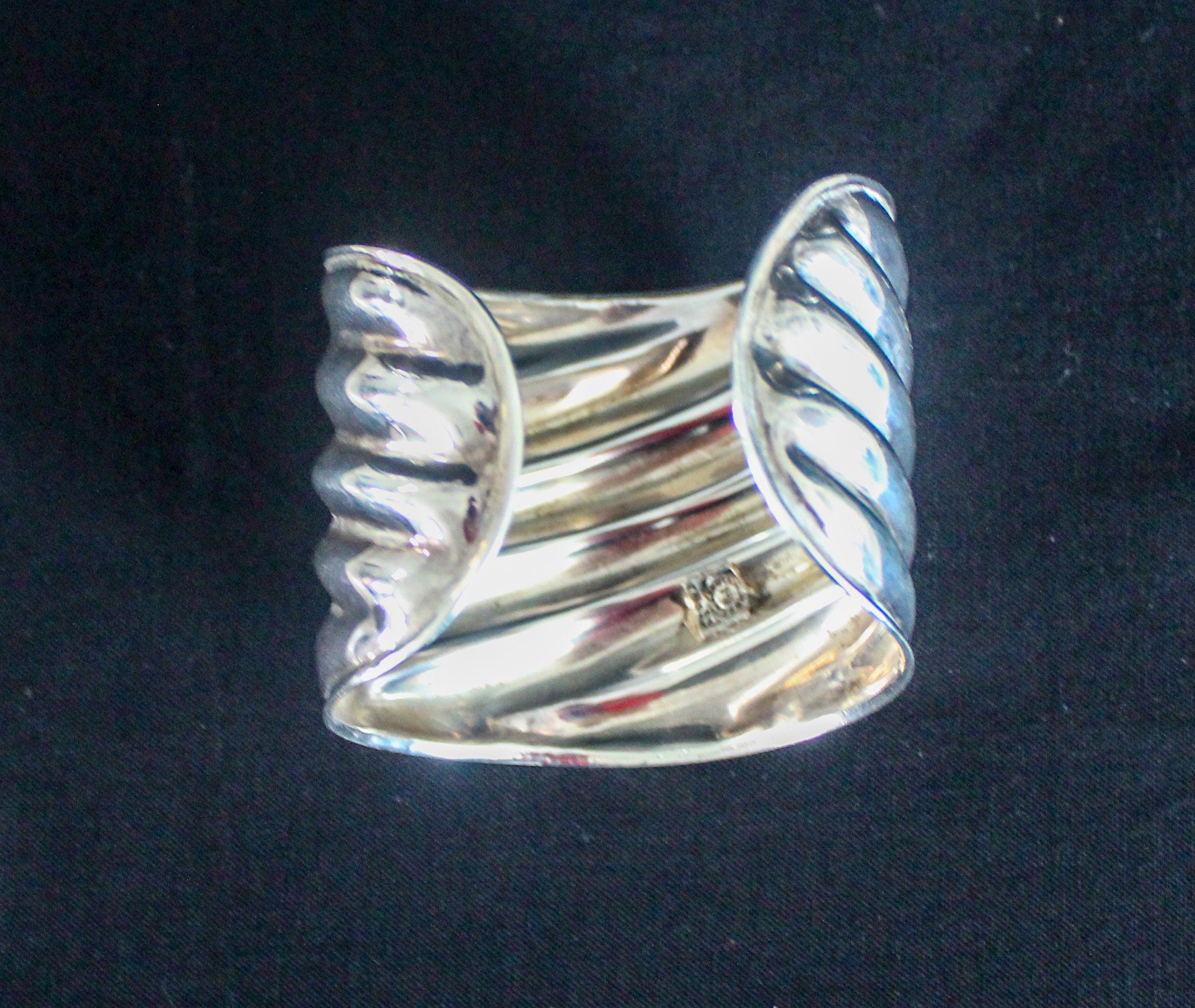 Wide Silver Cuff Plain - Etsy