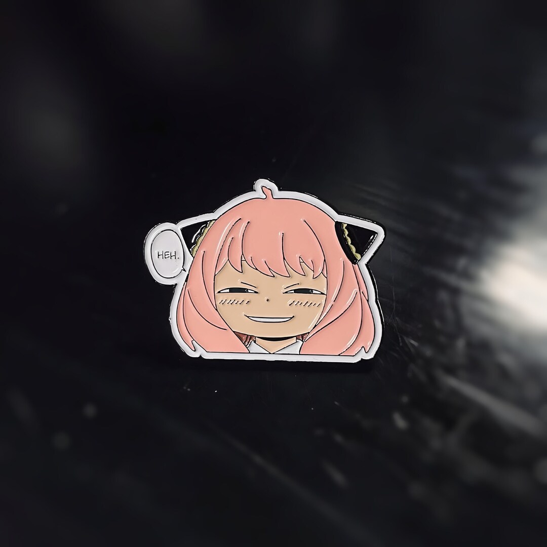 Anya Forager Smug Face Soft Enamel Pin - Etsy
