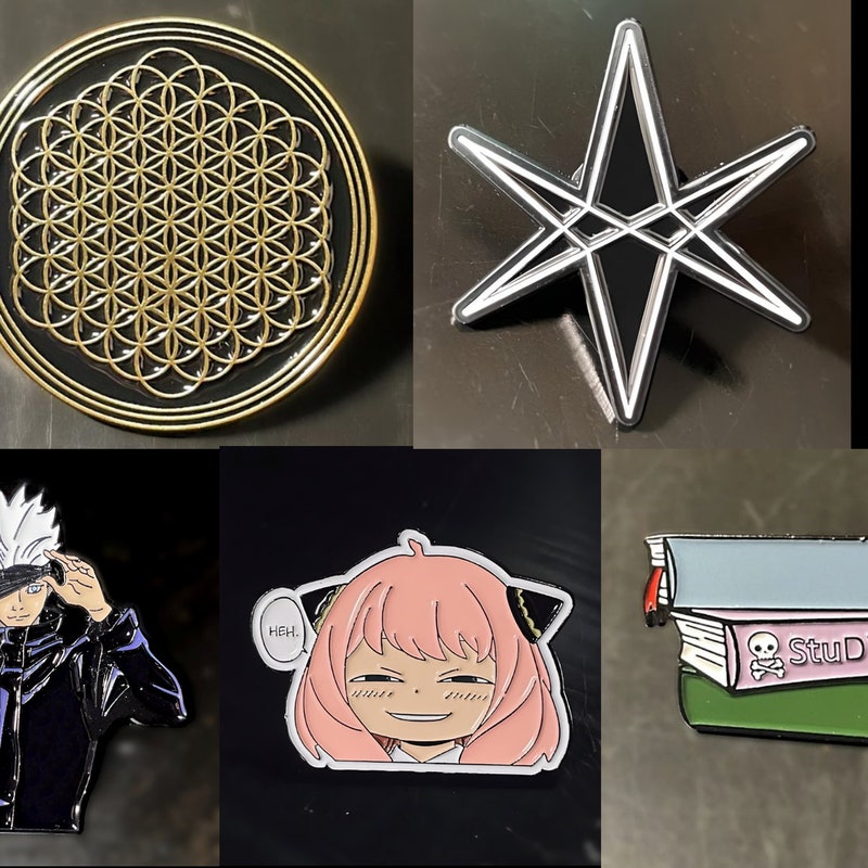 Anime Enamel Pins - Etsy