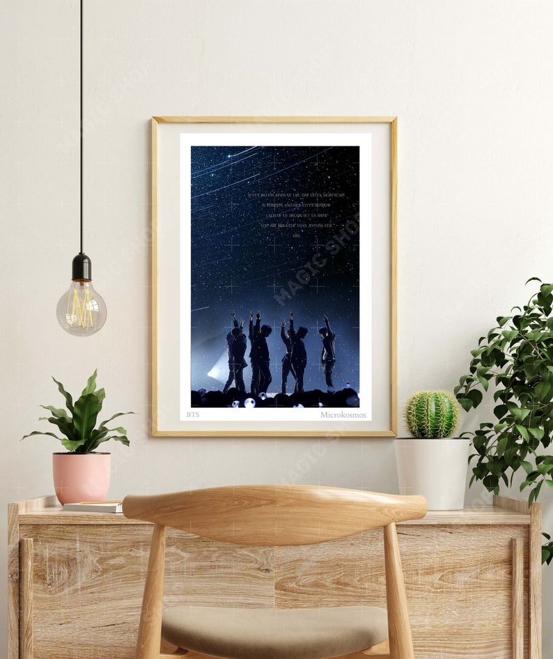BTS Microkosmos Illustrated Print BTS Lyrics Poster Quote - Etsy