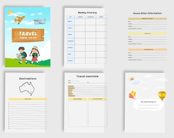 Travel Journals for Kids - Fun Travel Diary for Children, Adventure ...