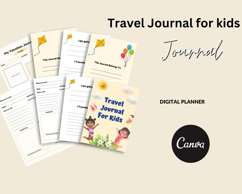 Travel Journals for Kids - Fun Travel Diary for Children, Adventure ...
