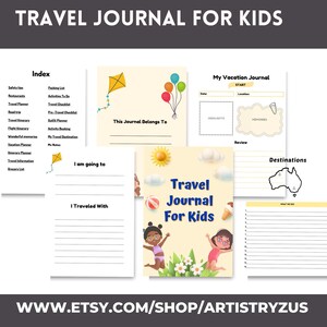 Travel Journals for Kids - Fun Travel Diary for Children, Adventure ...