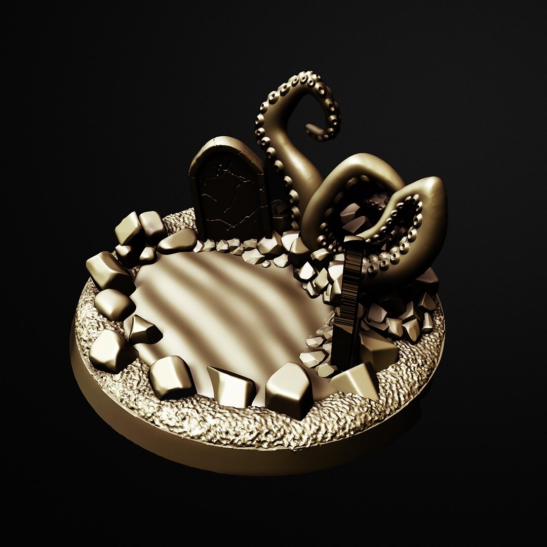 Vault of the Crawling Truth Terrain Miniature Base 3D Printable STL ...